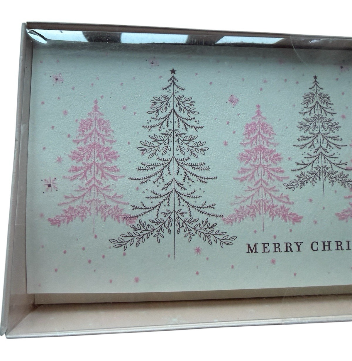 Elum Holiday Christmas Cards and Envelopes Pink Set of 16 Merry ...