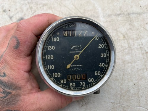 Smiths Chronometric kph Speedometer Speedo barn find bsa Vincent Ariel ...