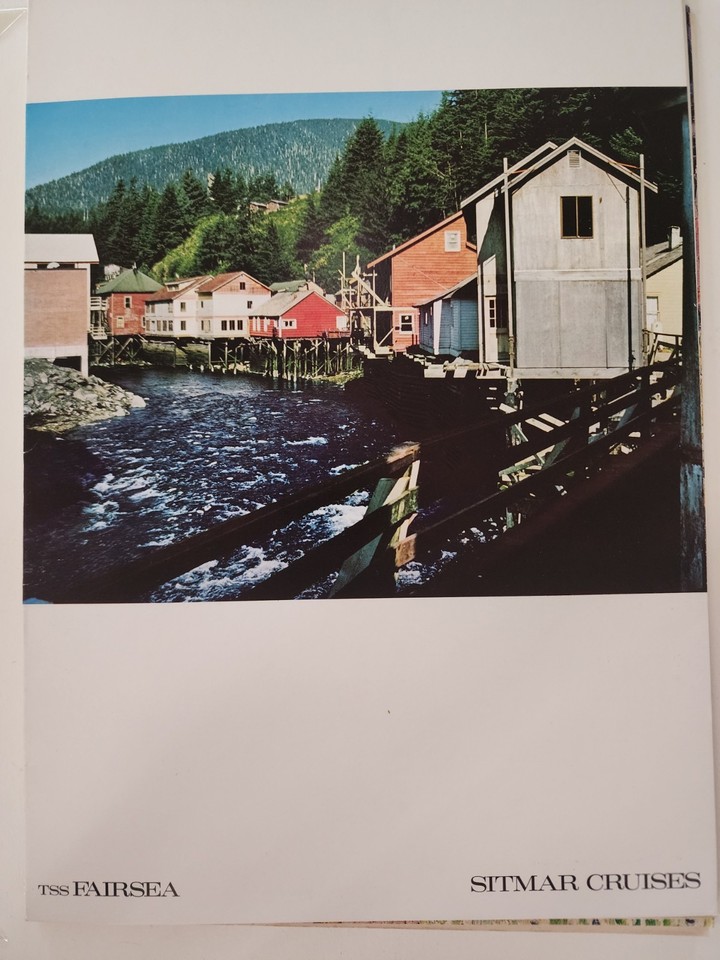 Vintage 1978 Stimar Cruises TSS Fairsea Alaska Luncheon Menu | eBay