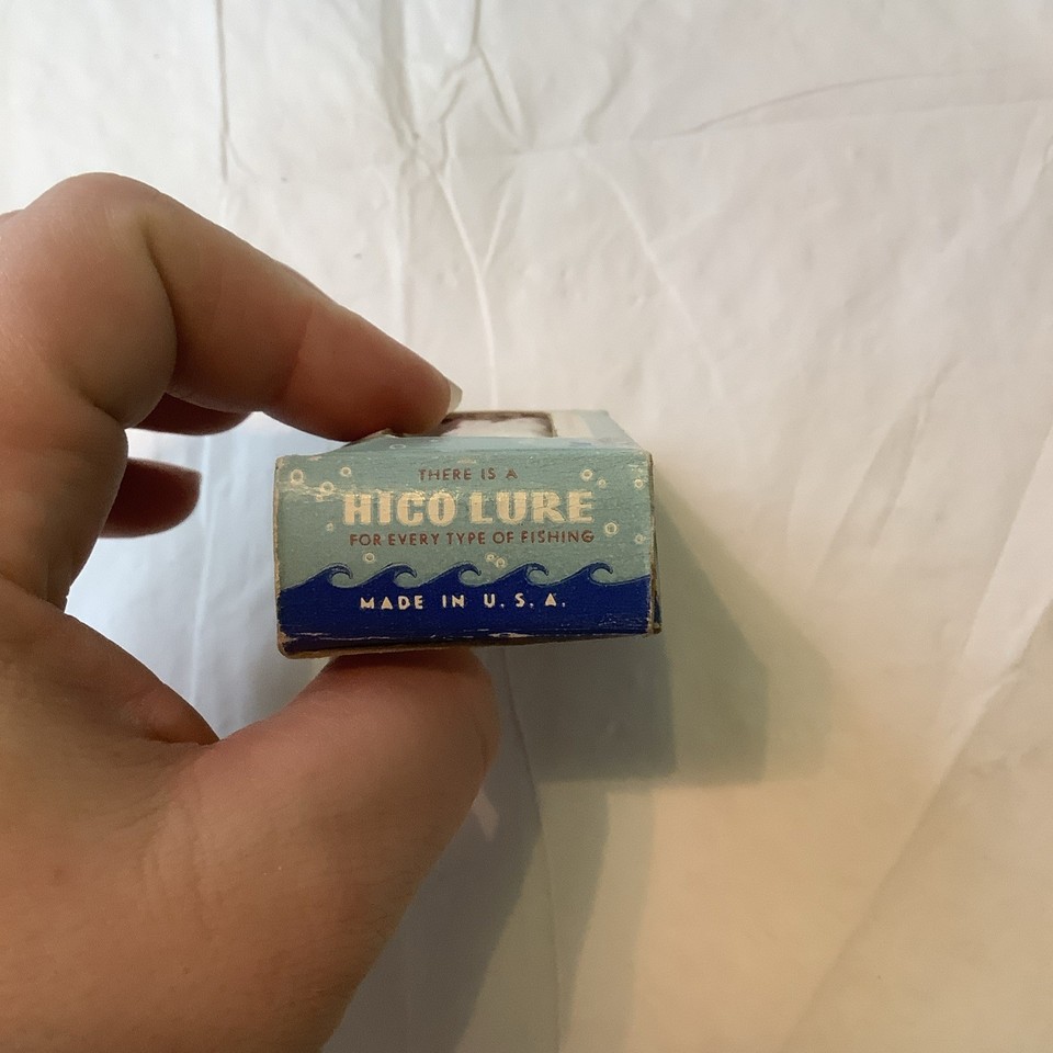 VTG Hico Lure Wooden Original Box Unfished Red White | eBay