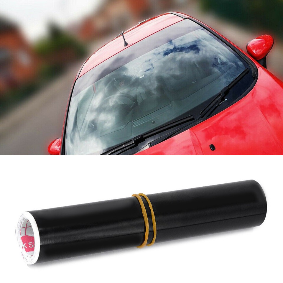 Matte Black Car Front Windshield Sun Visor Strip Sticker Banner Car ...