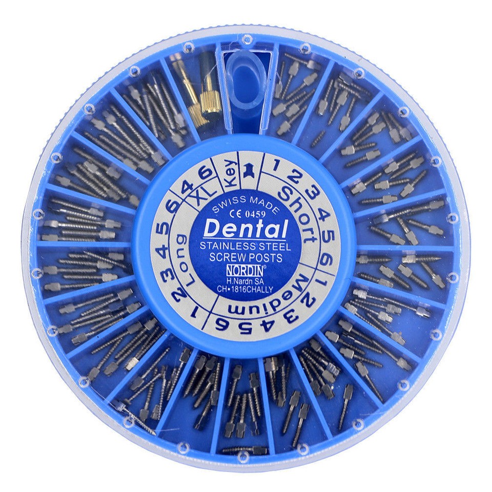 Dental Root Canal Pins Conical Screw Posts Stainless Steel/Titanium ...
