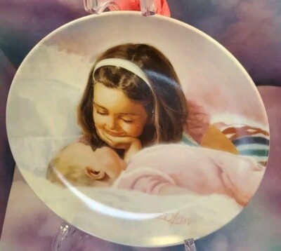 Donald Zolan Collectors Plates "Sisterly Love" 1989 no box #9869A | eBay