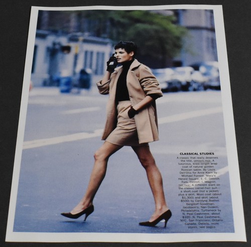 1989 Print Ad Sexy Heels Fashion Long Legs Lady Brunette Classical ...