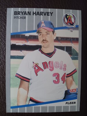 BRYAN HARVEY ANGELS 1988 FLEER BASEBALL CARD #479 | eBay