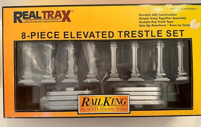 MTH RAILKING REALTRAX ELEVATED SUBWAY TRESTLE SET (8 PIECE) #40-1047 | eBay