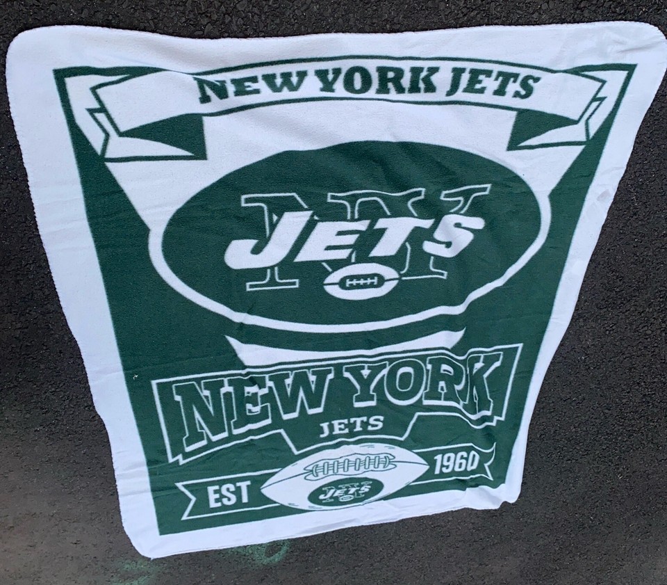 NFL Football New York Jets Fleece Throw Portable Blanket 58” X 43” | eBay