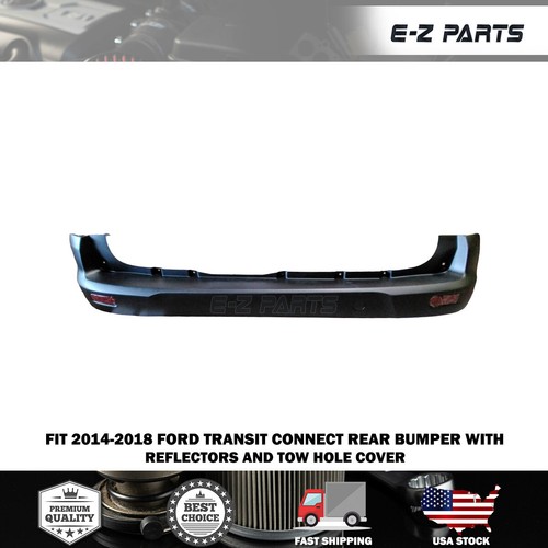 For 2014-2018 Ford Transit Connect Rear Bumper With Reflectors & Tow ...