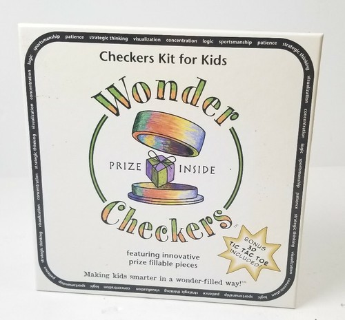 Wonder Checkers Game Educational Kit Fill The Pieces With Prizes Teach ...