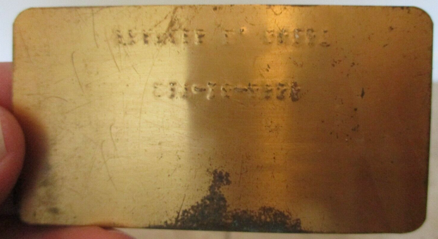 Vintage! Gold Social Security Engraved Card Frances Guest Capitol ...