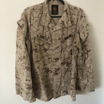 US Marine Corp MARPAT Desert Camo Top/Blouse MEDIUM Regular USMC MCCU ...