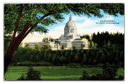 Vintage 1940s- Washington State Capitol Building, Olympia, Washington ...