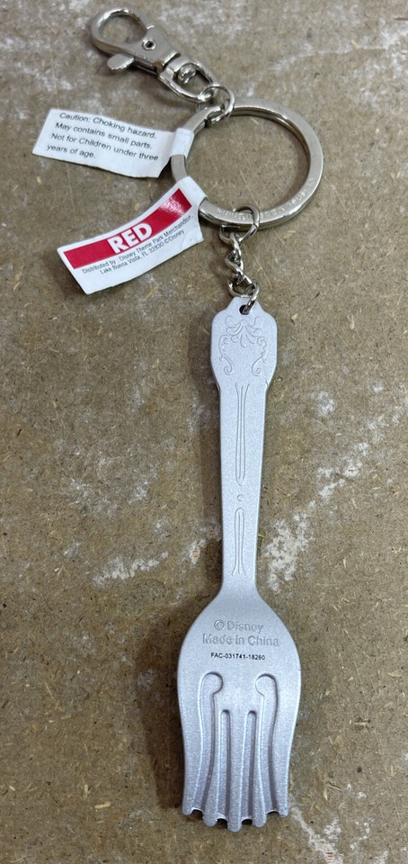 Disney Parks Little Mermaid Ariel Dinglehopper 3D Fork Keychain Plastic ...
