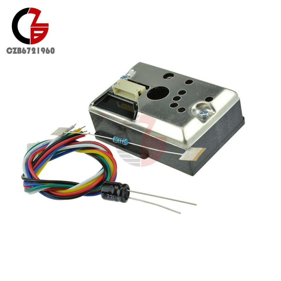 GP2Y1010AU0F Compact Optical Dust Sensor Smoke Particle Sensor w/ Free ...