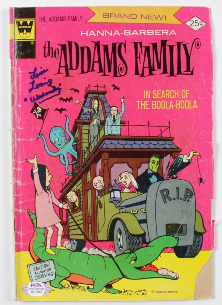 Lisa Loring Signed The Addams Family In Search Of The Boola Boola Comic ...