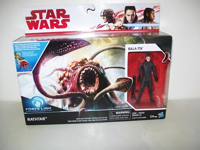 Star Wars The Last Jedi Force Link Rathtar & Bala-Tik 3.75 Figure Pack ...