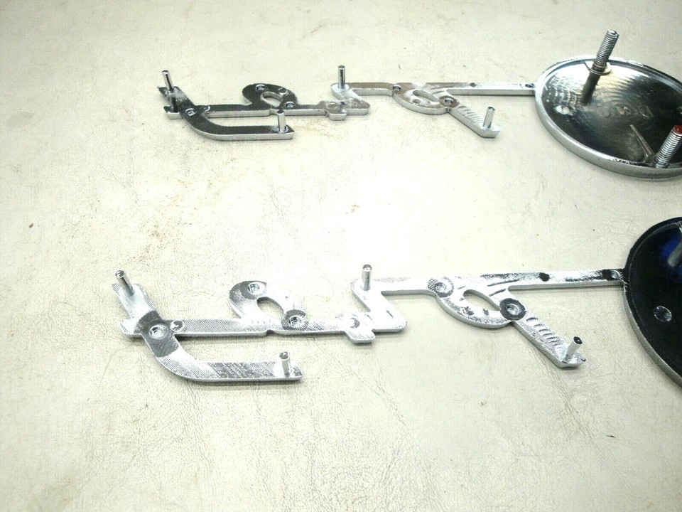 1955 55 FORD TRUCK HOOD CHROME F100 EMBLEM PAIR NEW * | eBay