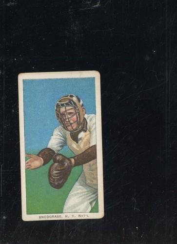 T206 Snodgrass New York Sweet Caporal 350 Subjects Back | eBay