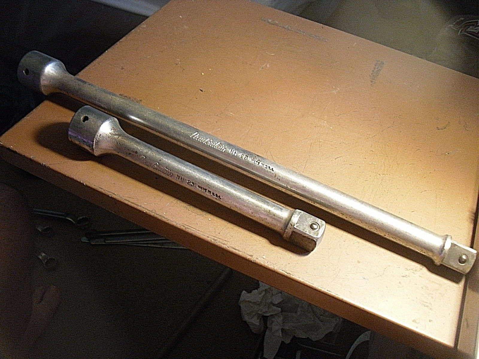 VINTAGE NEW BRITAIN TOOLS NH LOT OF 2 SOCKET EXTENSIONS 3/4" DRIVE 8 ...