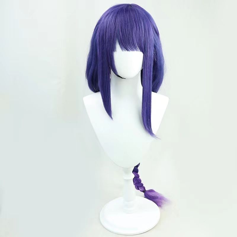 Raiden Shogun Genshin Impact Cosplay Wig LONG party hair Synthetic ...