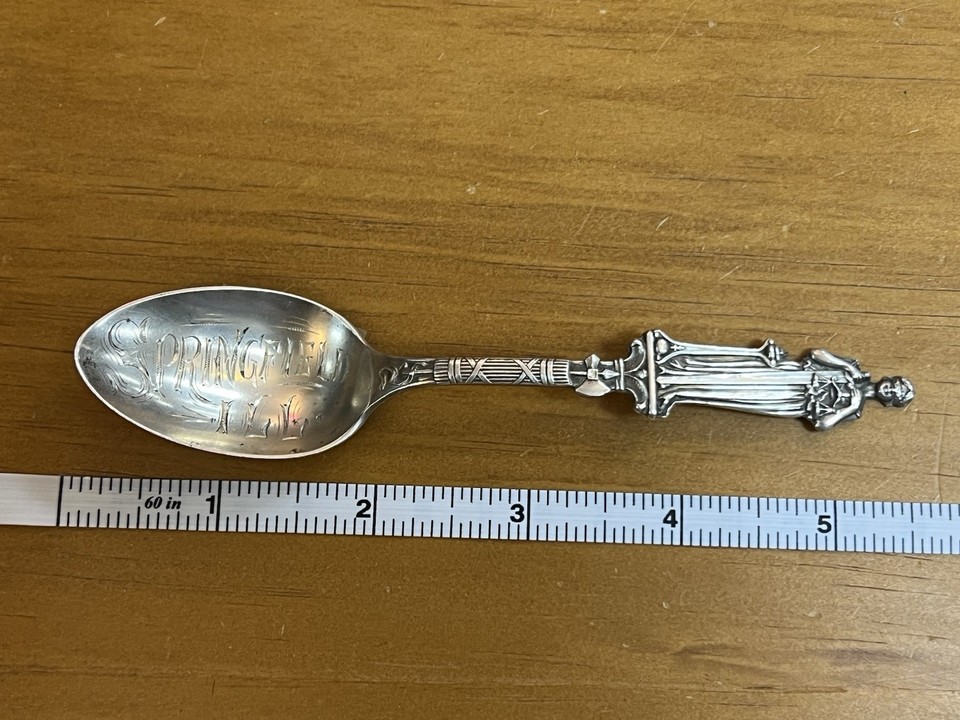 Springfield Illinois Lady Justice Sterling Silver Souvenir Spoon | eBay