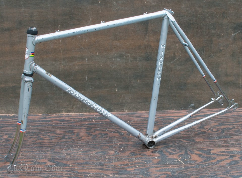 Vintage 58cm Francesco Moser Cizeron RoadBike FRAME FORK 531 Steel ...