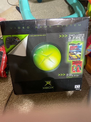 Original Xbox Console with Box . Two controllers. | eBay
