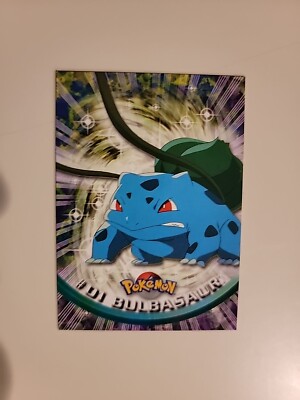 Bulbasaur #01 Topps Series 1 TV Animation Edition Black Label Pokémon ...