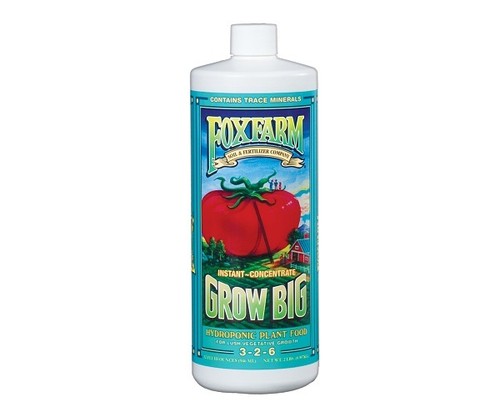 FoxFarm Grow Big Hydro Liquid Concentate 32oz Quart SAVE $$ W/ BAY ...