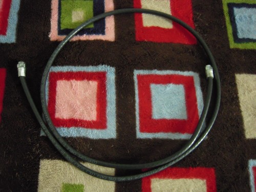 NEW 4' COMMSCOPE BLACK RG6 COAXIAL CABLE W STRAIGHT FEMALE F CONNECTOR ...