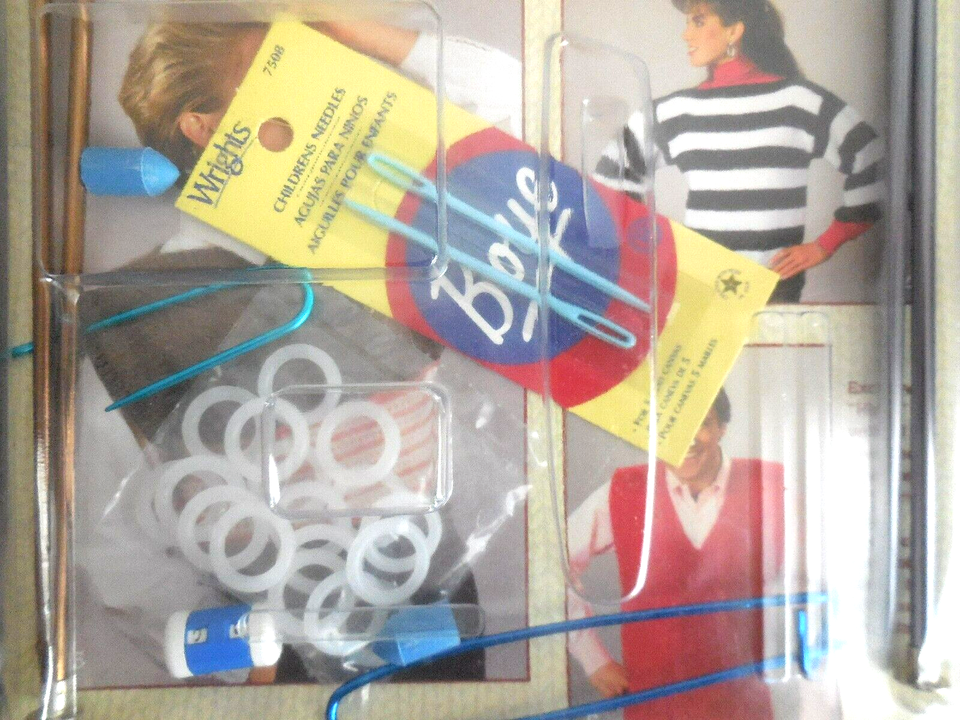 Boye Knit Teach Myself Knitting 2 Sets Needles Booklet Stitch Counter ...
