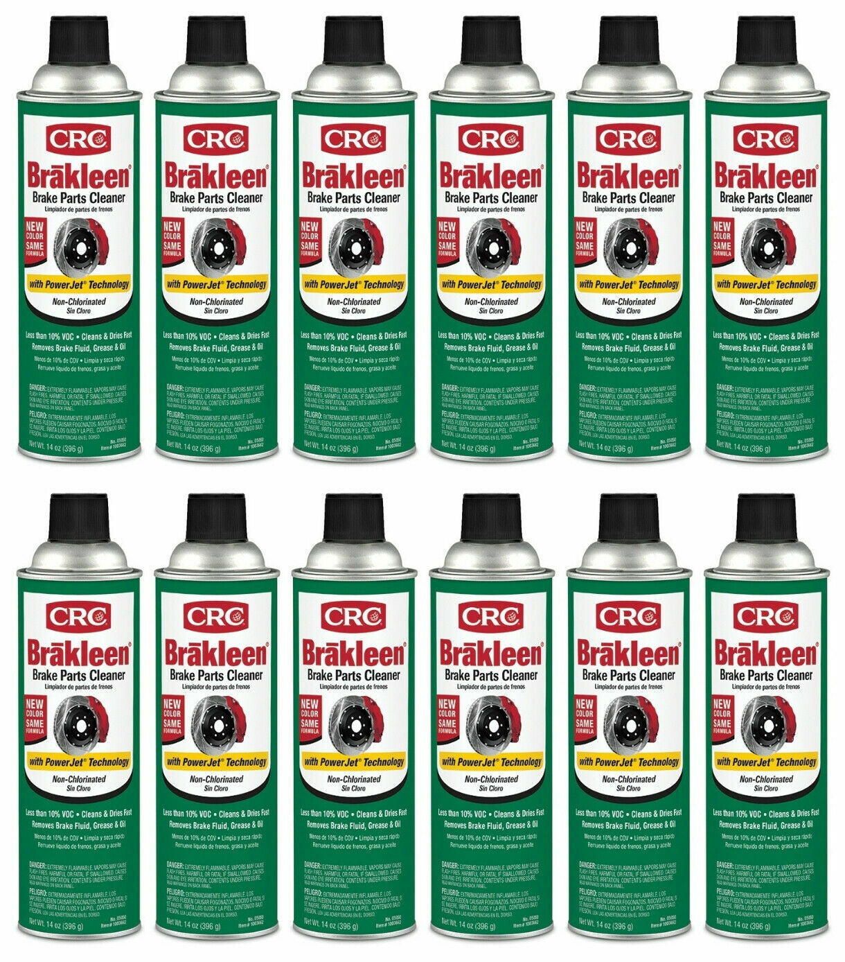 CRC Brakleen 05084 Non-Chlorinated Brake Parts Cleaner - 14 oz, 12 Pack ...