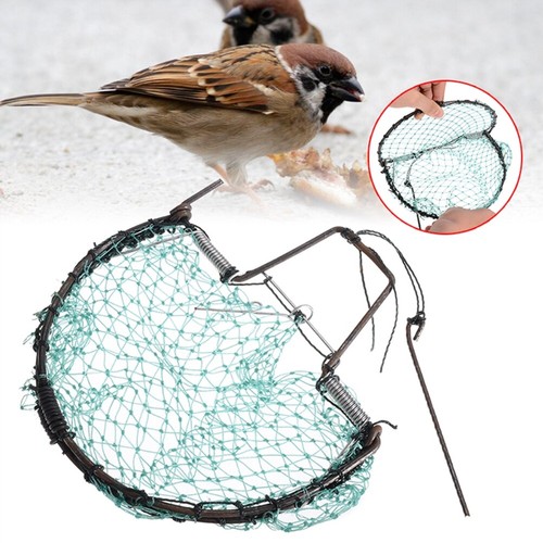 Catching Bird Trap Mesh Portable Green Catching Bird Opening Net Steel ...