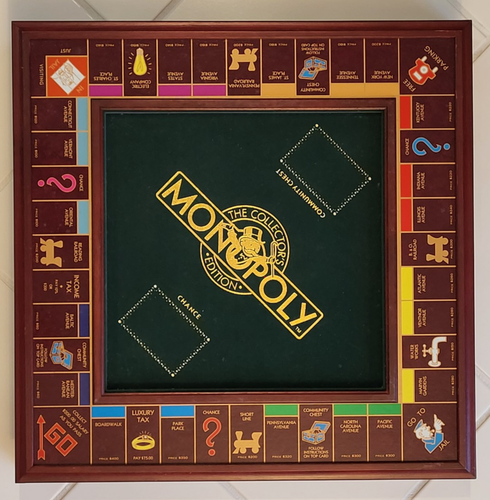 Complete 1991 Franklin Mint Deluxe Monopoly Collector's Edition Wood ...