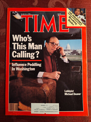 TIME Magazine March 3 1986 Lobbyist Michael Deaver Washington Influence ...