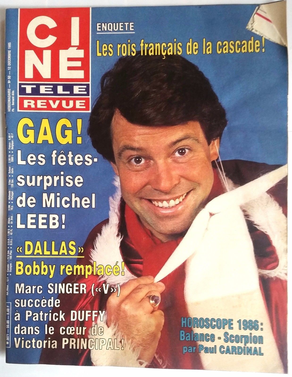 Ciné Télé Revue 12/12/1985; M. Leeb/ Singer après Duffy/ H. Seroka ...