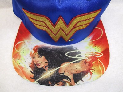 Wonder Woman Snapback Hat Cap Blue DC Universe Bioworld Exclusive ...