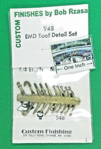 Custom Finishing by Bob Rzasa O scale #948 EMD Roof Detail Set - More ...