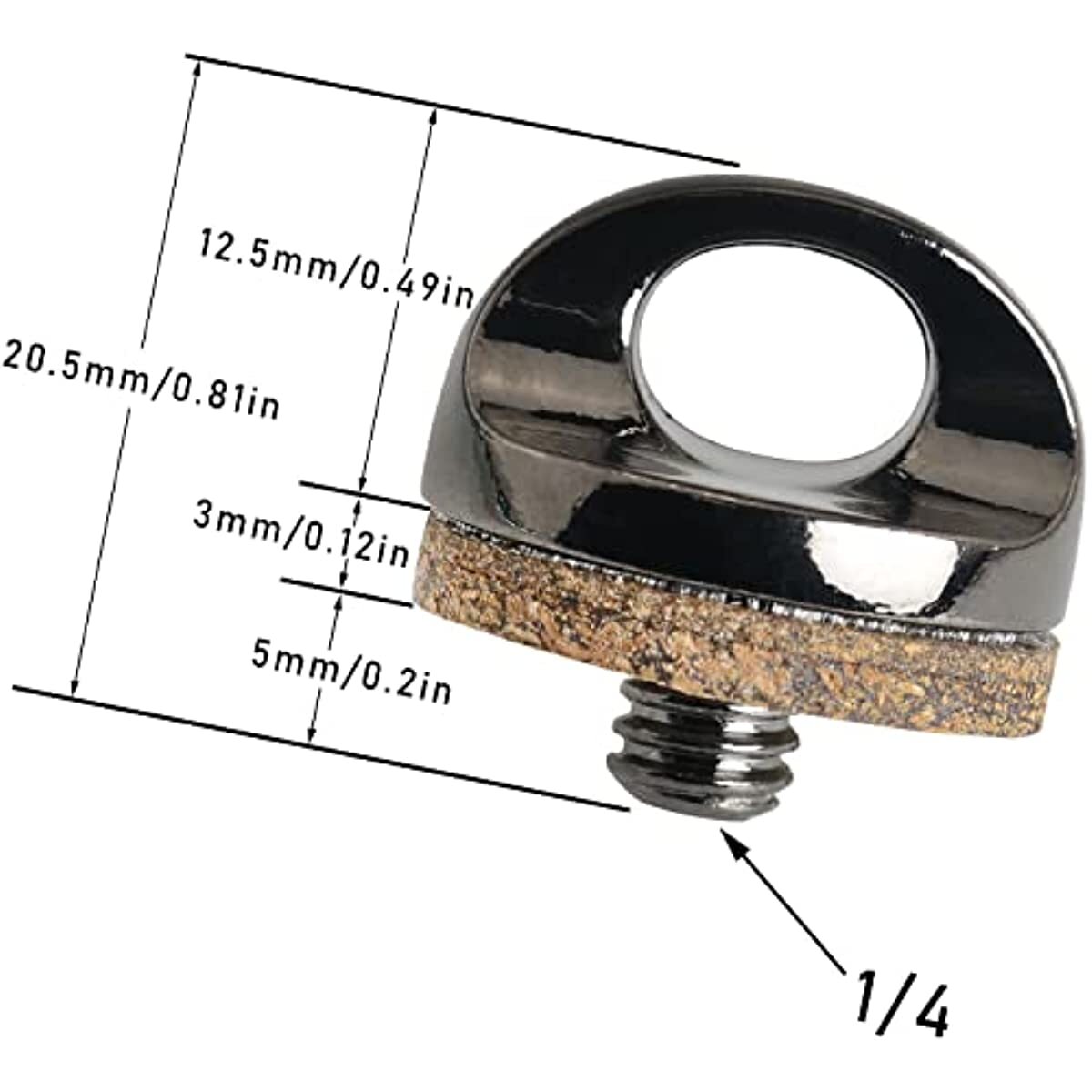 2Pcs 1/4-20 D-Ring Screw Neck Strap for Quick Release Mounting for DSLR ...