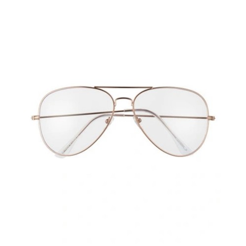 BP 59mm Aviator Blue Light Filtering Rose Gold Wire Rim Glasses NWT | eBay