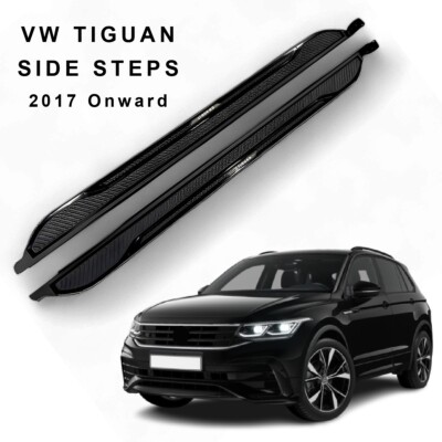 RUNNING BOARDS SIDE STEPS PAIR WITH KIT FOR VOLKSWAGEN VW TIGUAN 2017 ...