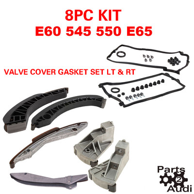 Engine Timing Chain Guide Rails Kit 8pcs Fits BMW E60 545 550 E65 745 ...