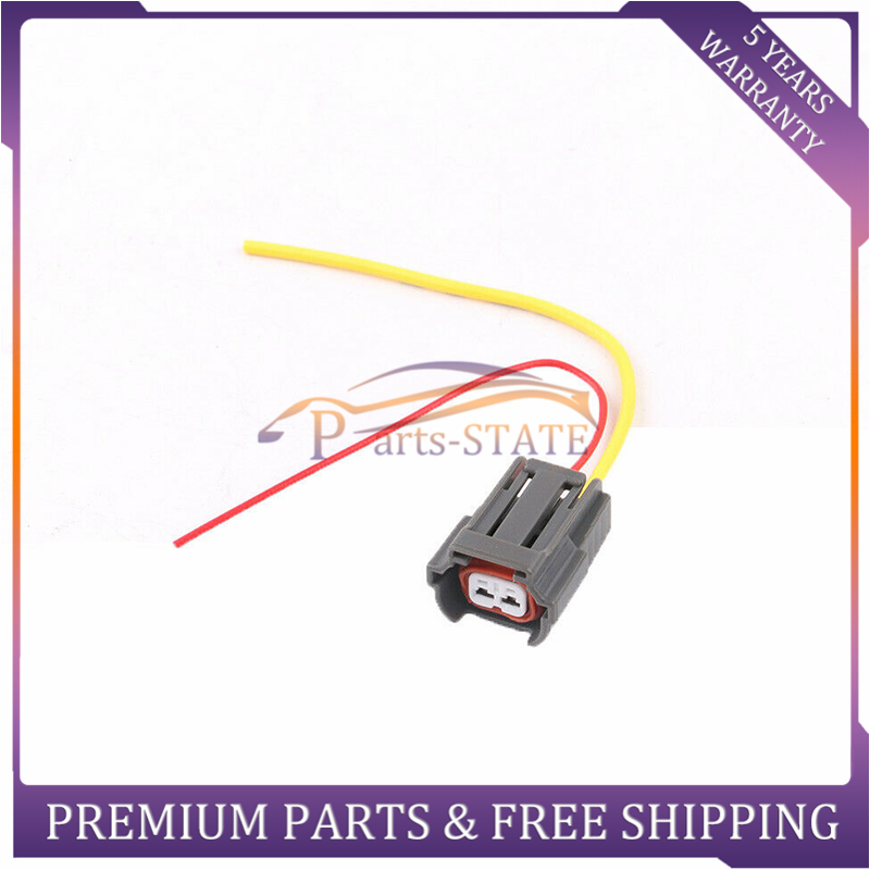 2Pin Fuel Injector Connector Pigtail Plug 06A973722 For VW Golf Jetta ...