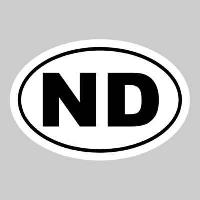 North Dakota Oval Car Decal Window Bumper Wall You Pick Color | eBay