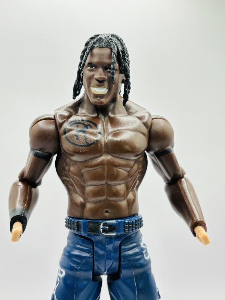 2010 WWE Mattel Wrestling Elite R-Truth 7" Action Figure Missing Both ...