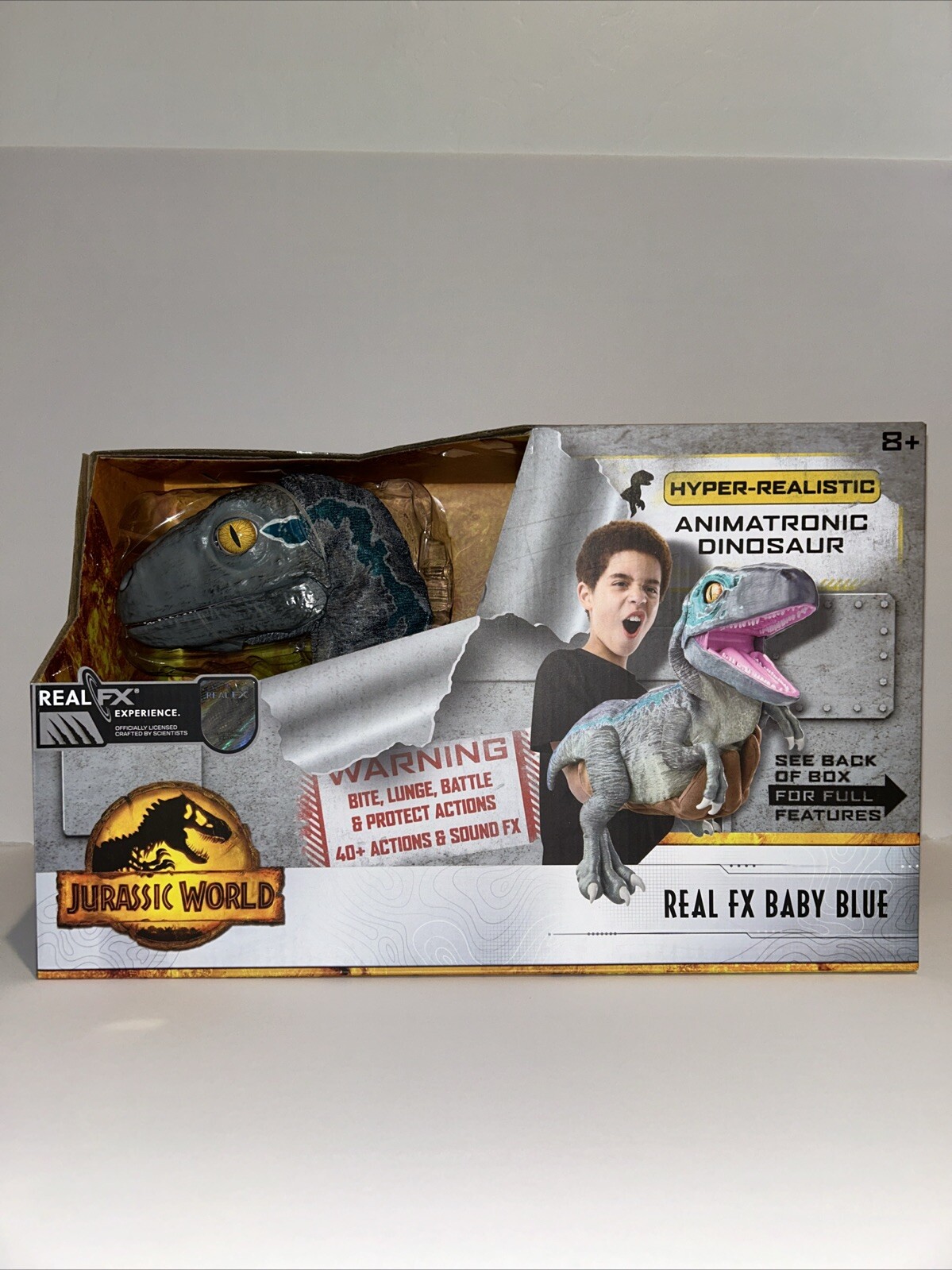 Jurassic World Real FX Baby Blue Animatronic Velociraptor Raptor ...