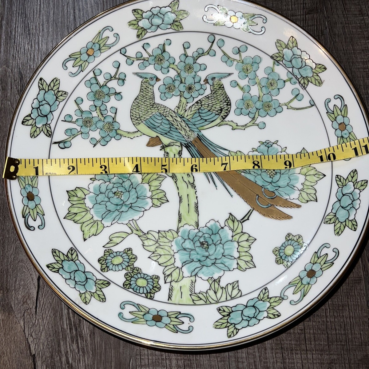 VTG Japanese Gold Imari Hand Painted porcelain Green Phoenix VTG Japanese Gold Imari Hand Painted porcelain Green Phoenix