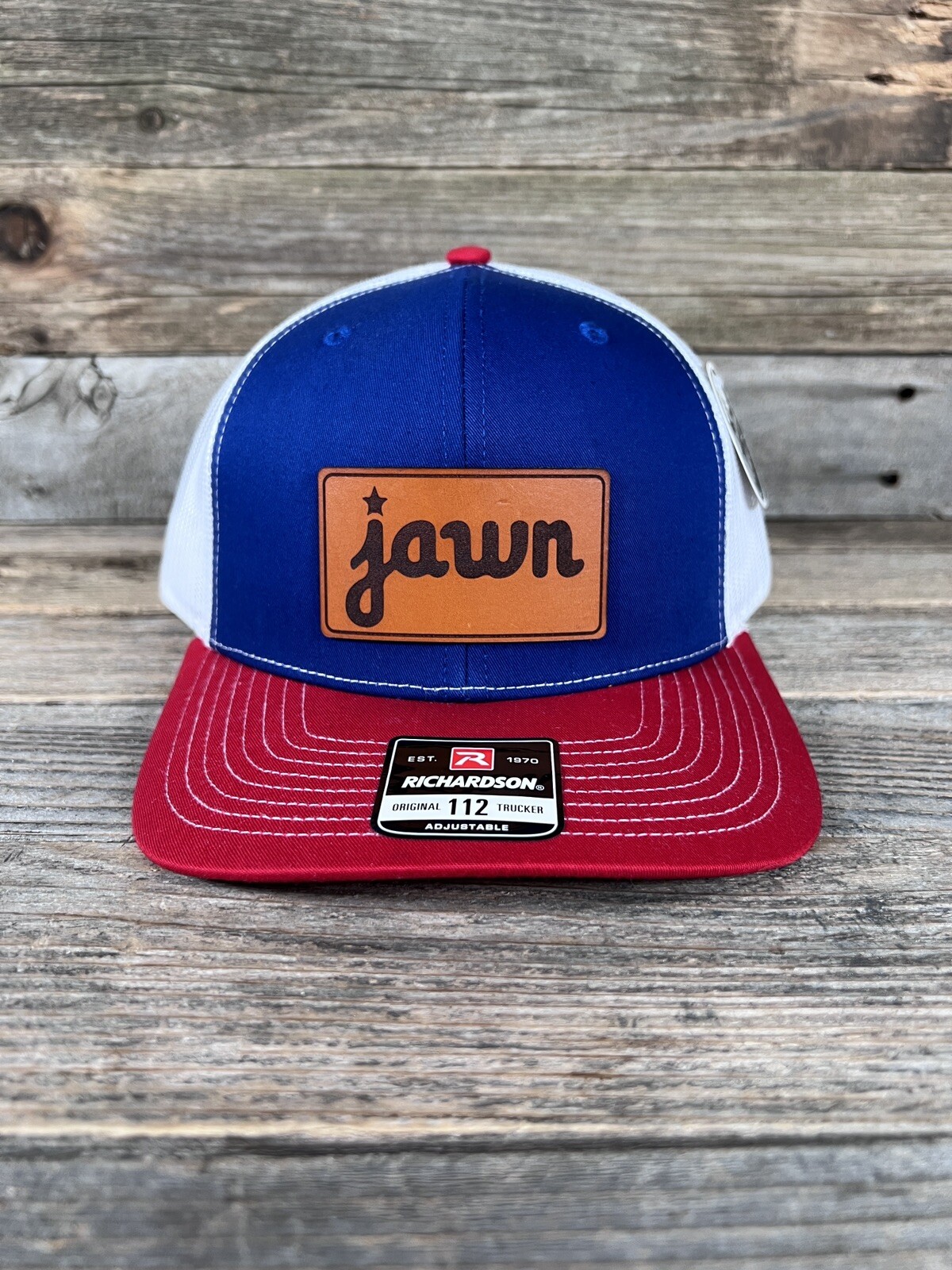 Jawn Philadelphia Phillies Baseball Richardson Leather Patch Trucker ...