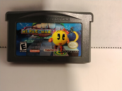 Nintendo Gameboy Advance Ms. Pac-Man Maze Madness 2004 Game Boy GBA ...