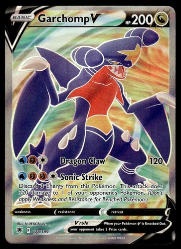 Pokemon TCG SWSH10: Astral Radiance #178/189 Garchomp V (Full Art) NM ...